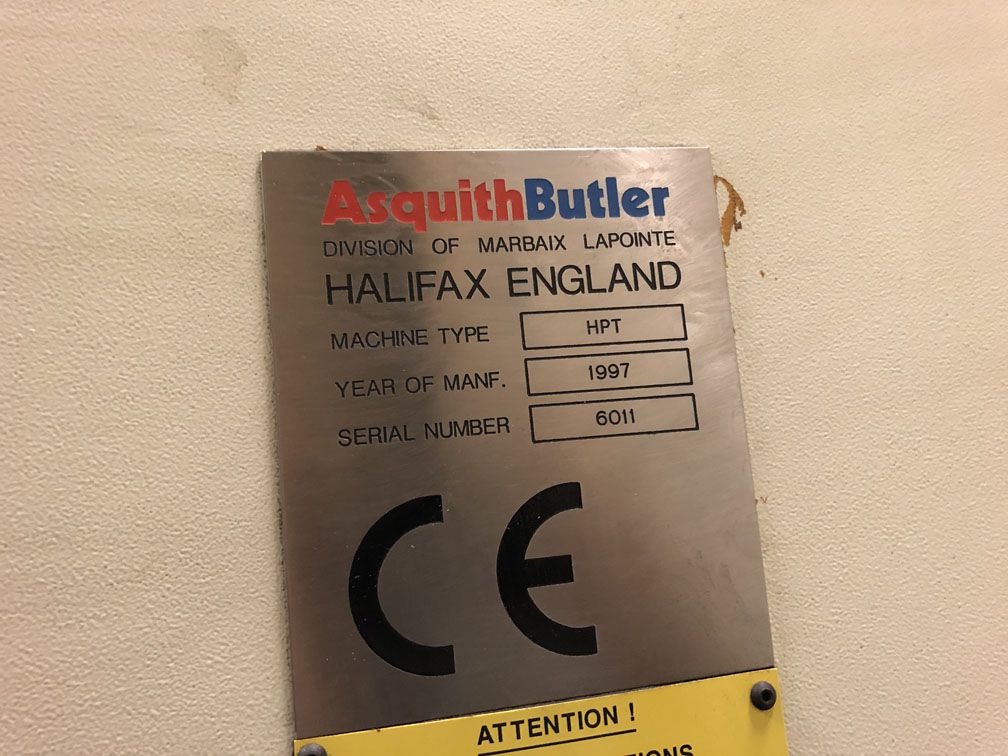 ASQUITH BUTLER Model HPT CNC Bed Milling Machine with Heidenhain TNC426 ...