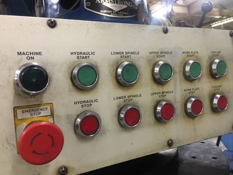 ARMSTRONG Vertical Rotary Lapping Machine. Rebuilt 1998