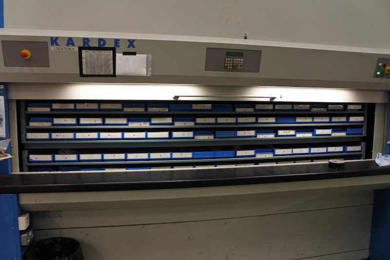 KARDEX Model SVS-651-2916-87 Rotary Storage Unit (Location A)