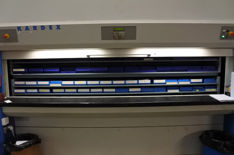 KARDEX Model SHUTTLE 500-1850X863 NT Rotary Storage Unit (Location E)