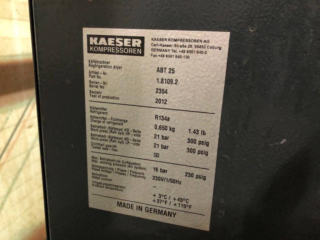 KAESER SK22 Scew Compressor with air receiver - SALE AGREED