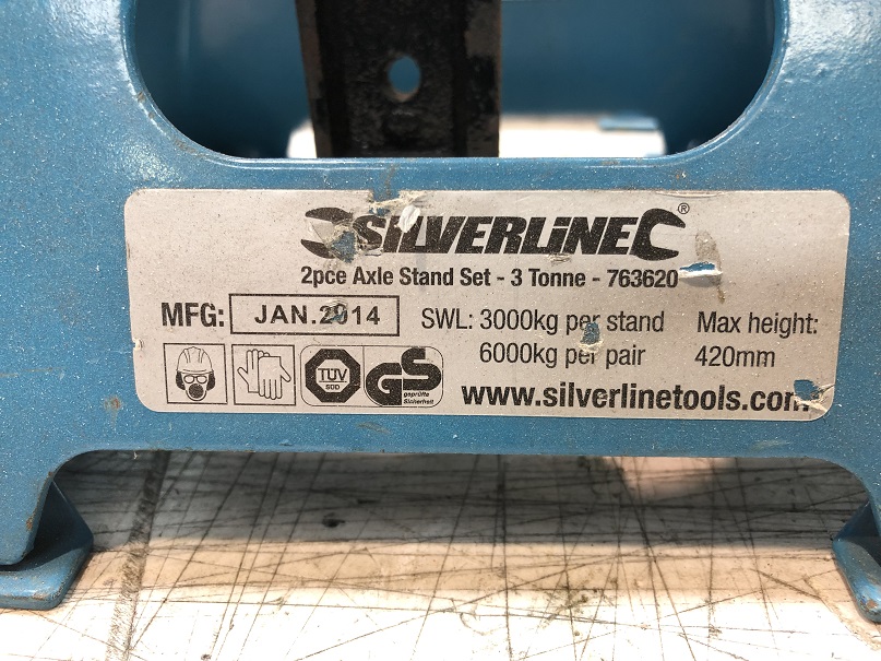 7 x Silverline Axle Stands