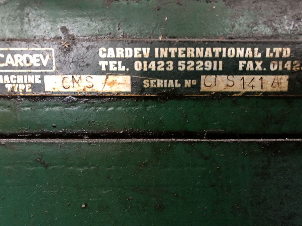 CARDEV Coolant Mixing Tank. Year 1998