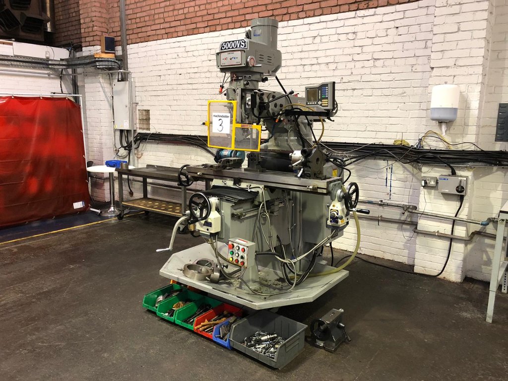 EUROPA Milltech 5000VS Turret Milling Machine