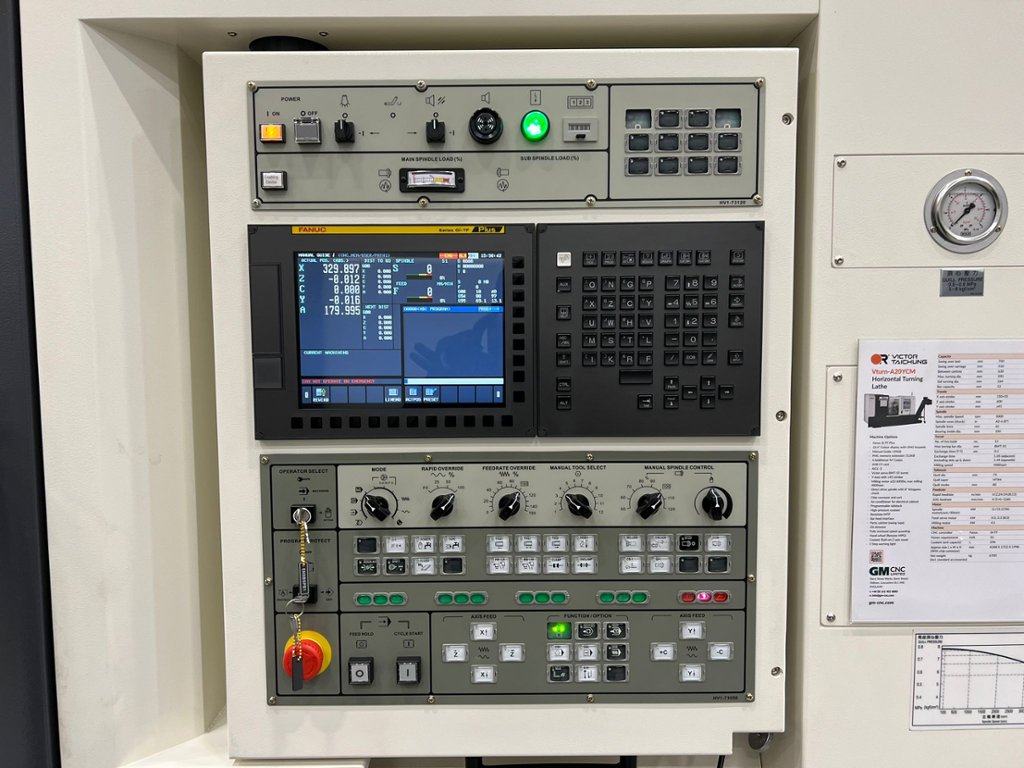 VCenter A20Y CNC Lathe with Live Tooling and Fanuc Control