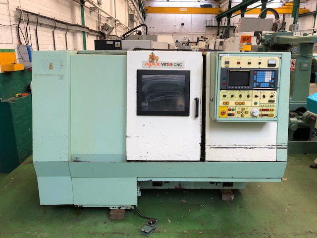 Victor V-Turn 20 CNC Lathe with Fanuc OT Control. Year 1995