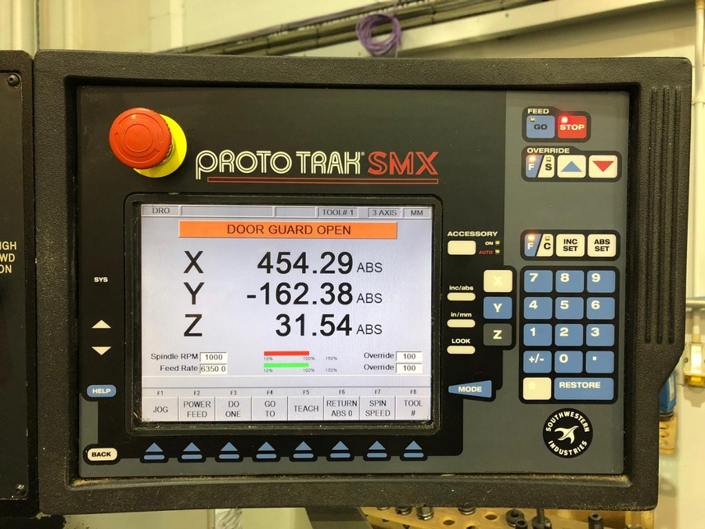 XYZ SMX5000 CNC Mill. Prototrak SMX Control.Year 2012